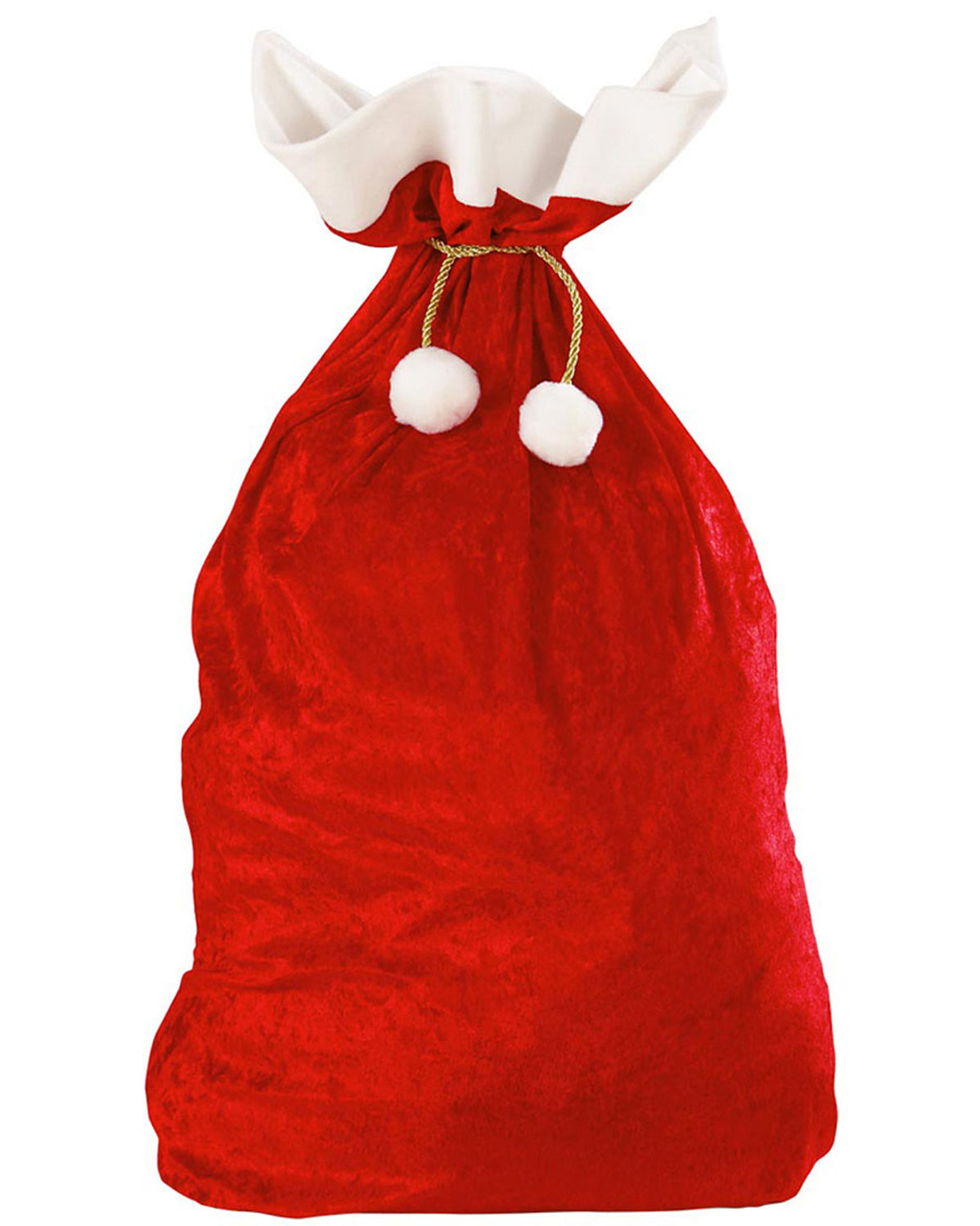 Nikolaus Geschenkesack Samt Rot | 100 x 60 cm — Das Kostümland
